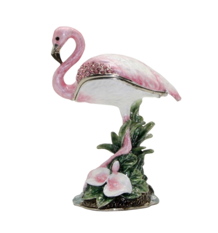 Trinket Box Pink Flamingo – White Out Of The Box